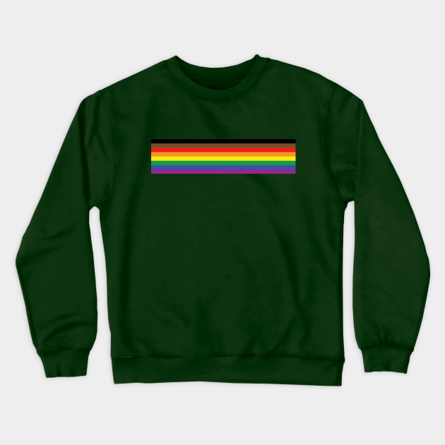 Poc Inclusive Pride Flag Poc Inclusive Pride Crewneck Sweatshirt Teepublic